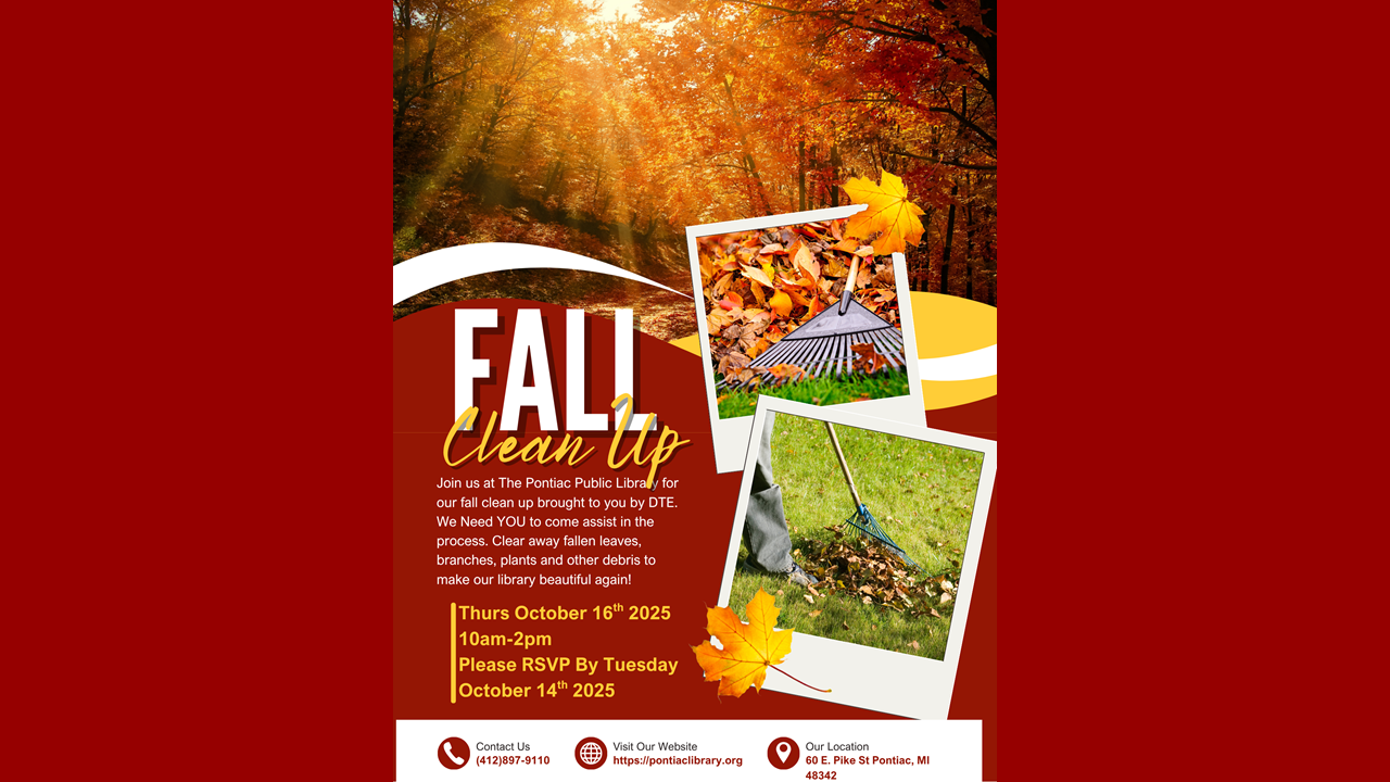 Flier – Pontiac Public Library